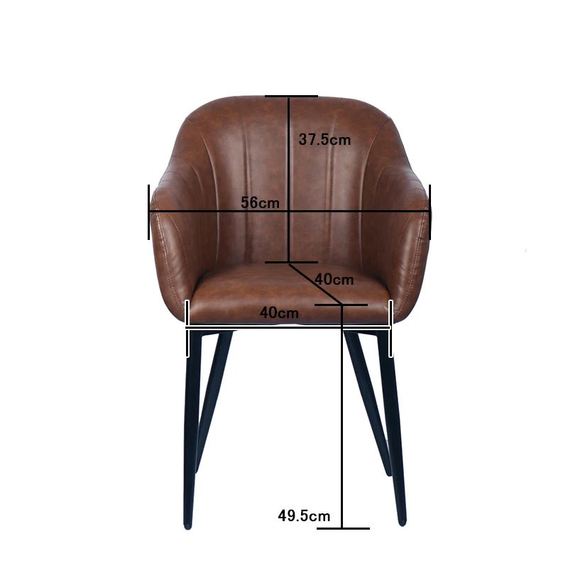 Nordic Light Luxury Dining Chair Creative Fashion Negotiation Chair ...