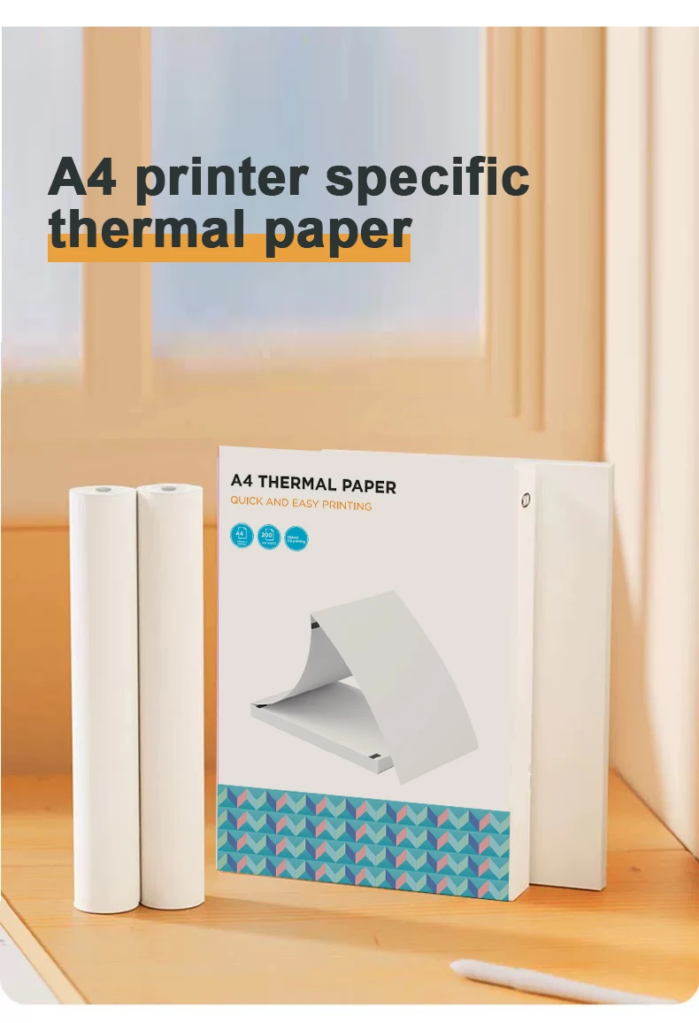 LUCK JINGLE A4 Thermal Paper - Waterproof & Glossy Surface