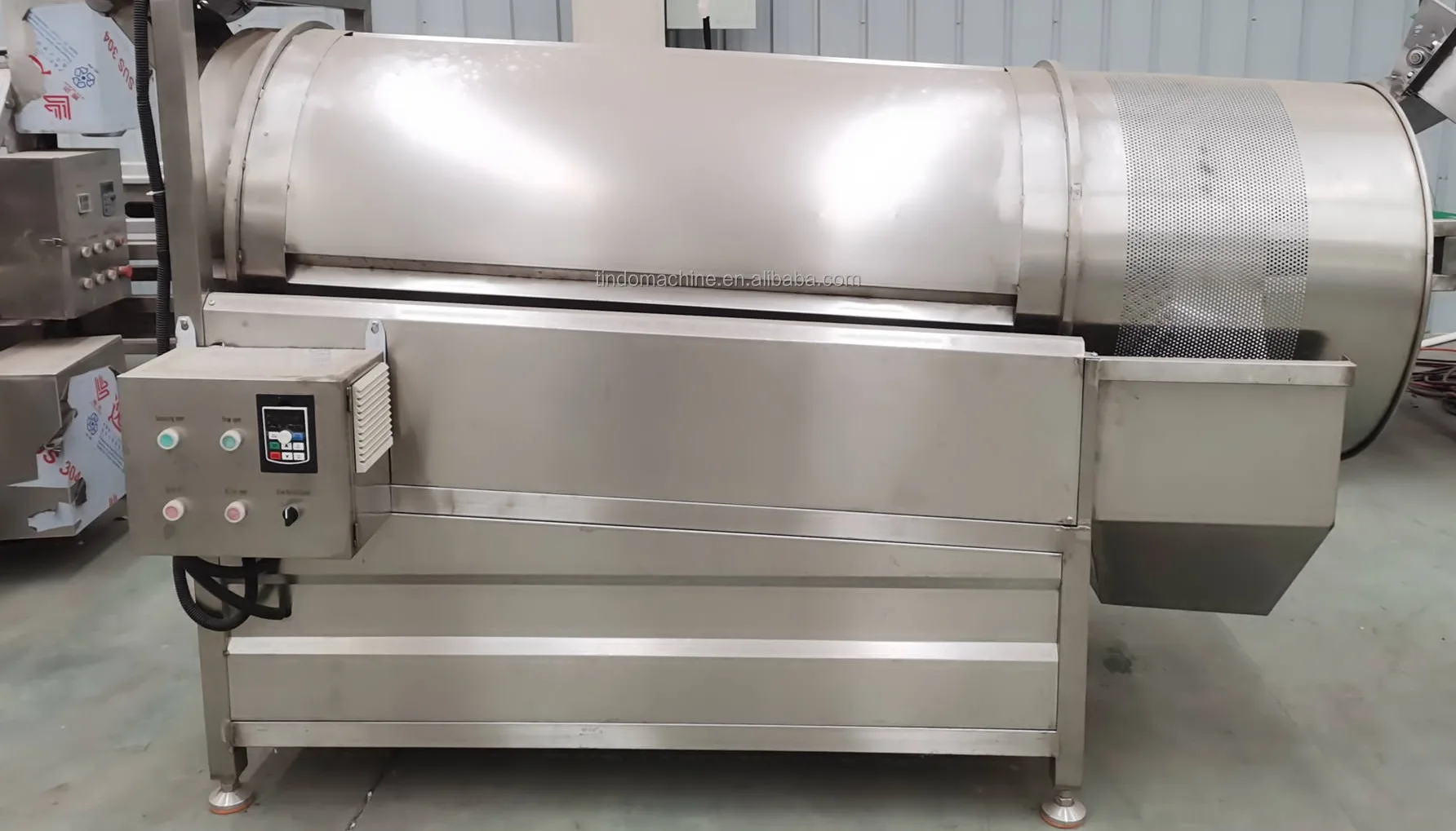 Factory Snack Seasoning Machine Rotary Seasoning Drum Popcorn Chips ...