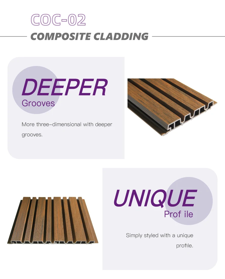 COC-02 WPC Exterior Wall Cladding - Durable & Stylish
