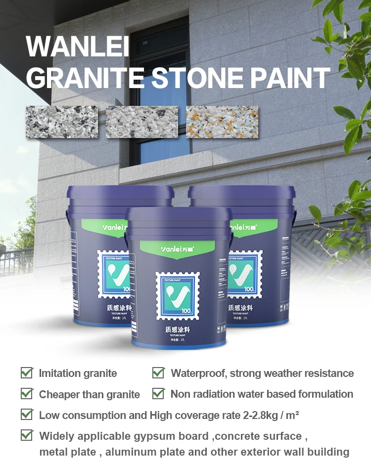 Wanlei Liquid Granite Price Long Tack Time Spray Granite Coating - Buy Spray Granite Coating ...