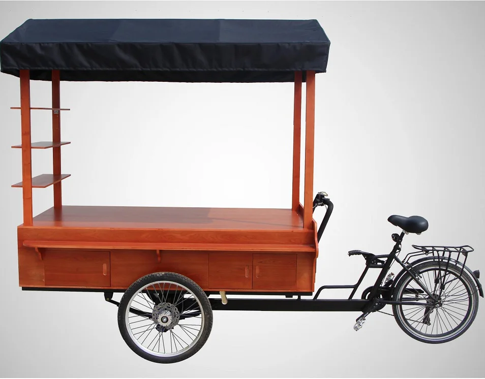 Mobile Food Bike - Pedal Coffee Trike for Street Vending