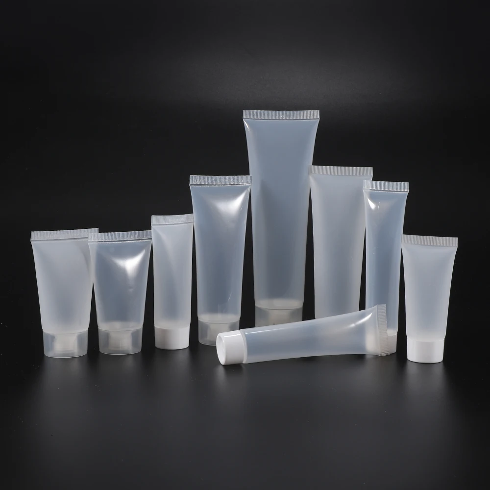 5ml to 150ml Clear Plastic Soft Tube Packaging for Cosmetics