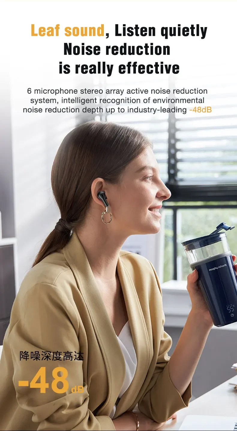 Trulyway 6 MIC Noise Cancelling Wireless Bluetooth Earphones