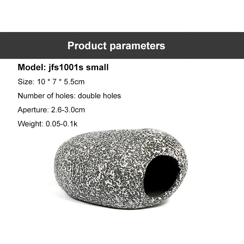 Fish And Shrimp Breeding Marbles Ceramic Rock Cichlid Stone Shelter ...