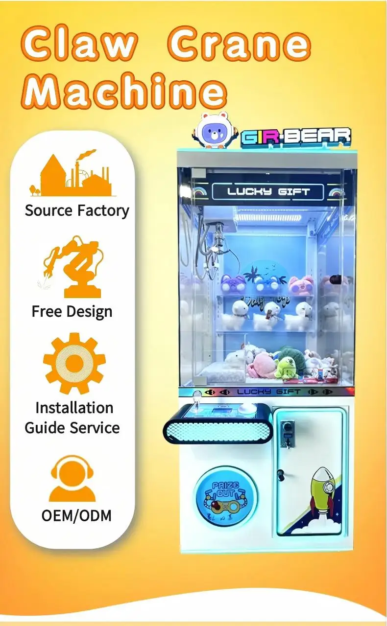 USA Stuffed Doll Crane Claw Machine Plush Toys Mini Arcade Games Indoor ...