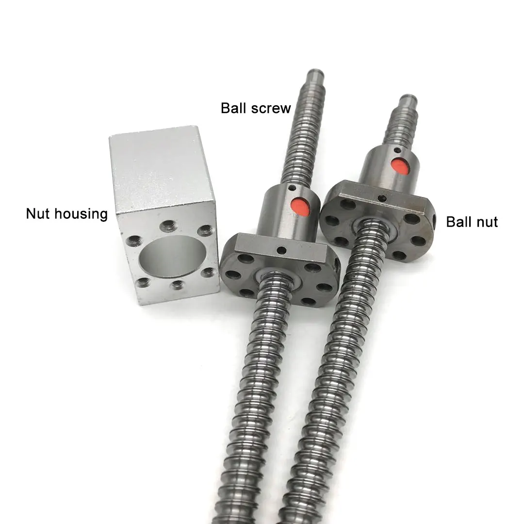 Ball Screw Stainless Steel CNC Rotating Nut 20mm Ball Screw Cnc Linear Guide Ground Ball Screw ...