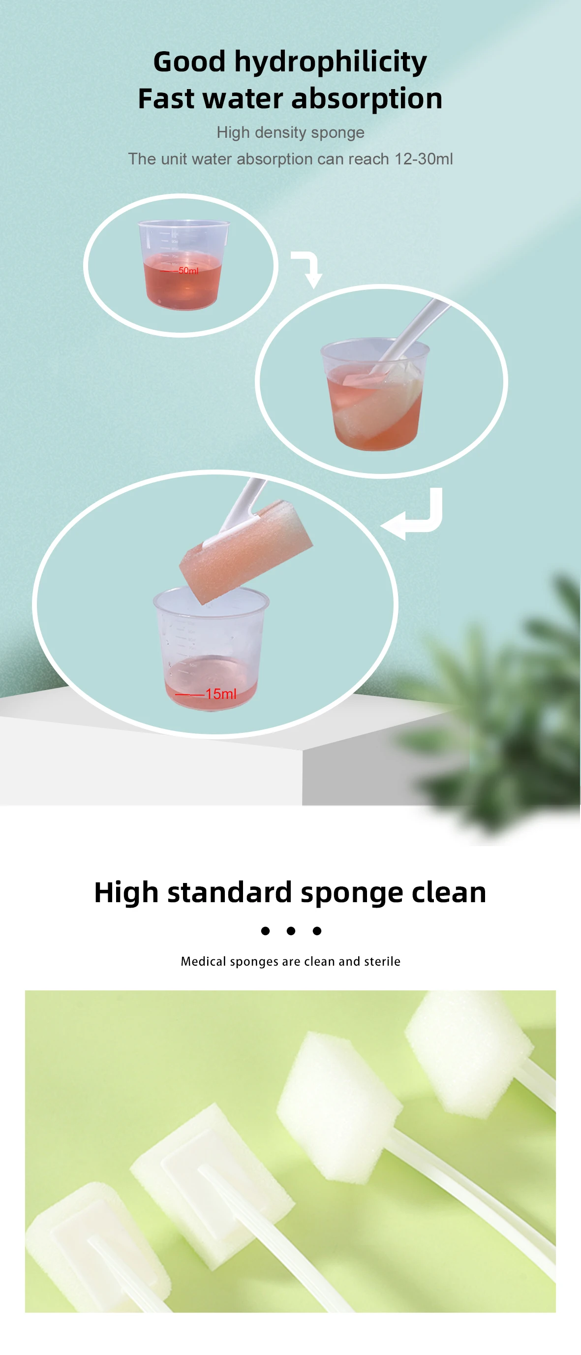 Disposable Sponge Cleaning Wound Cleaning Oral Swab Surgical Medical ...