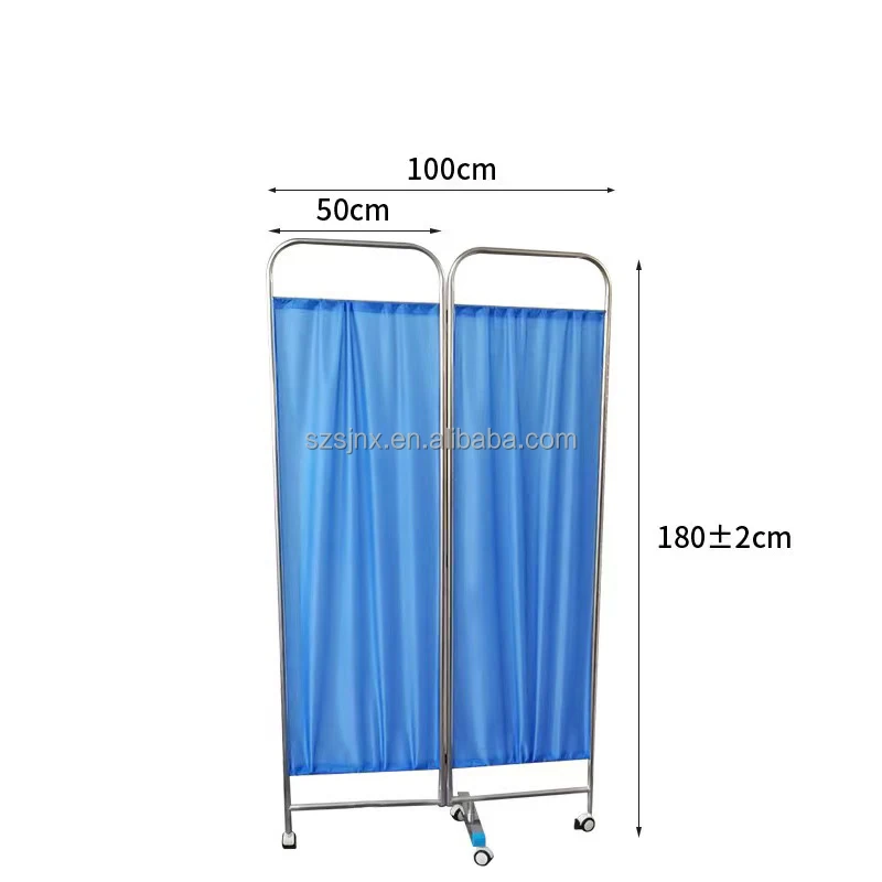 Medical Folding Screen Hospital Privacy Stainless Steel Portable Ward ...