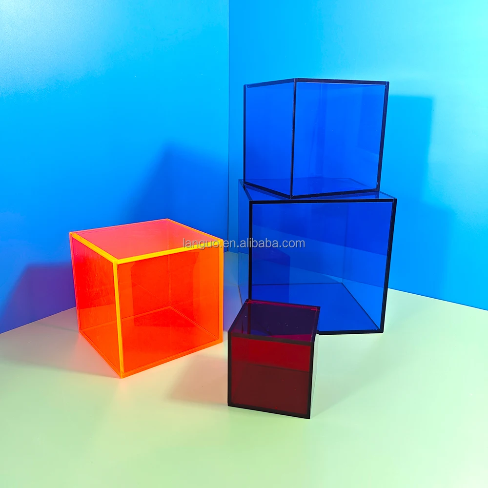 Customizable Color Premium for Acrylic Storage Box with Lid Custom Logo ...