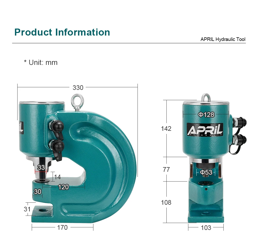 Hydraulic Bus-Bar Punching Machine CH-80 - Efficient & Durable