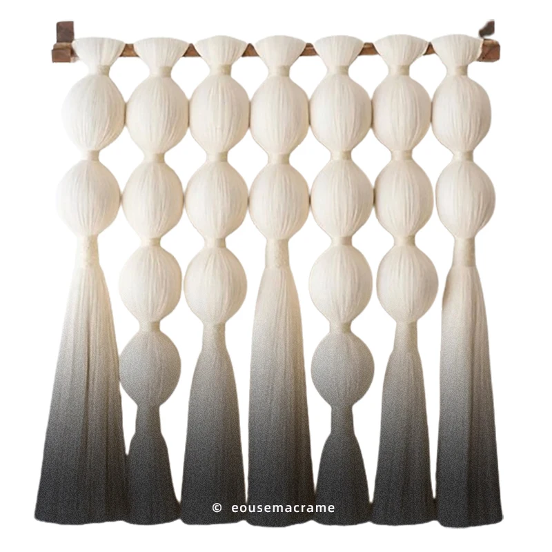 Eco-friendly Macrame Wedding Backdrop Handmade Dyeing Custom Diy Cotton ...