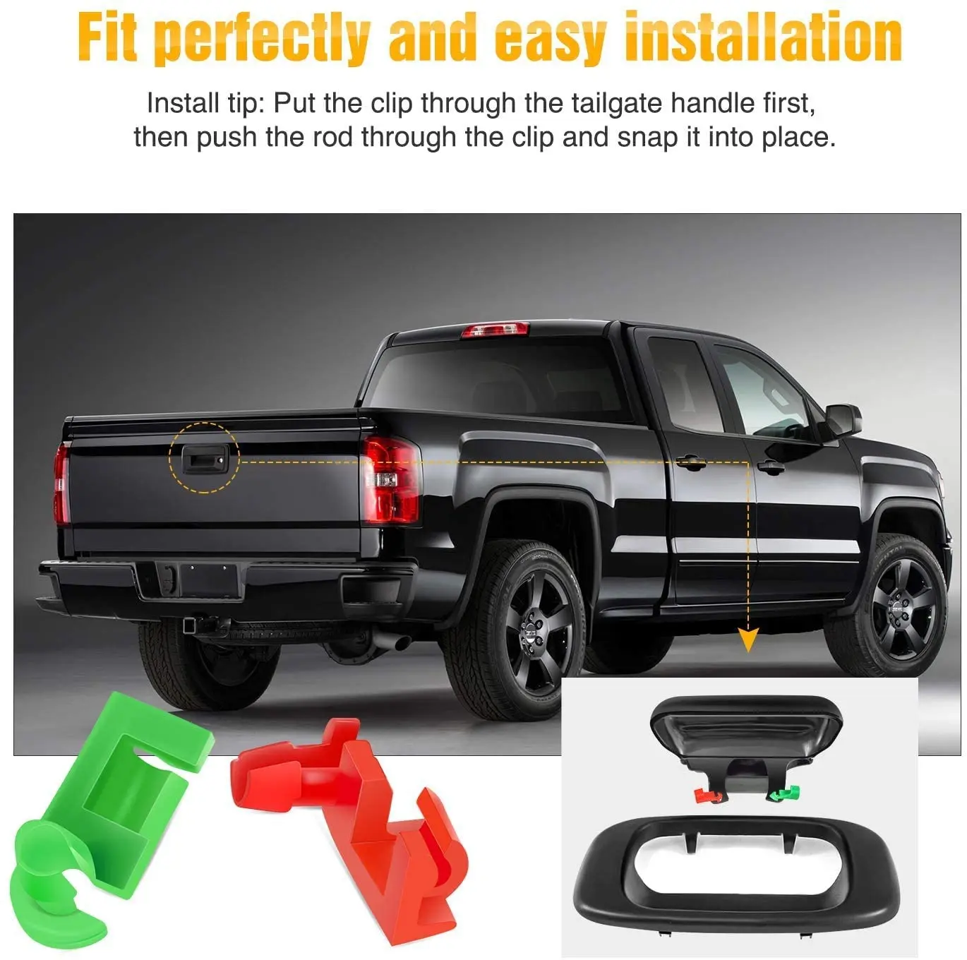 C0329 Car Push Plastic Retainer Clips Tailgate Handle Rod Clip With ...