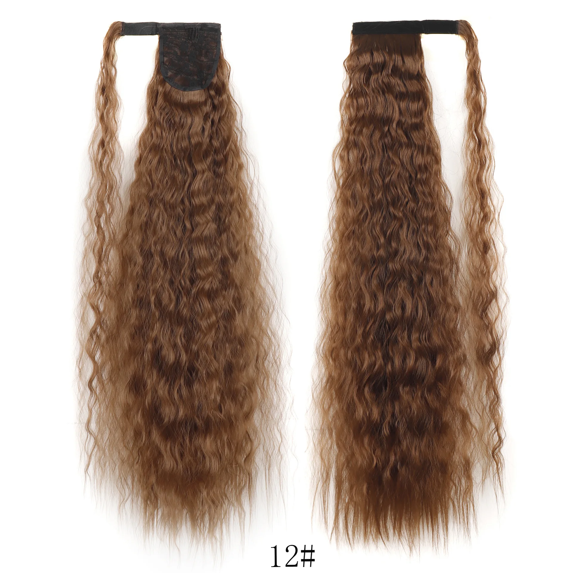 Custom Kanekalons Synthetic Hair Ponytail Kinky Curly Water Wave Wavy ...