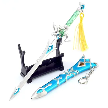 Popular Game Legend Of Zelda Zora Sword Weapon Model Zinc Alloy 22cm ...