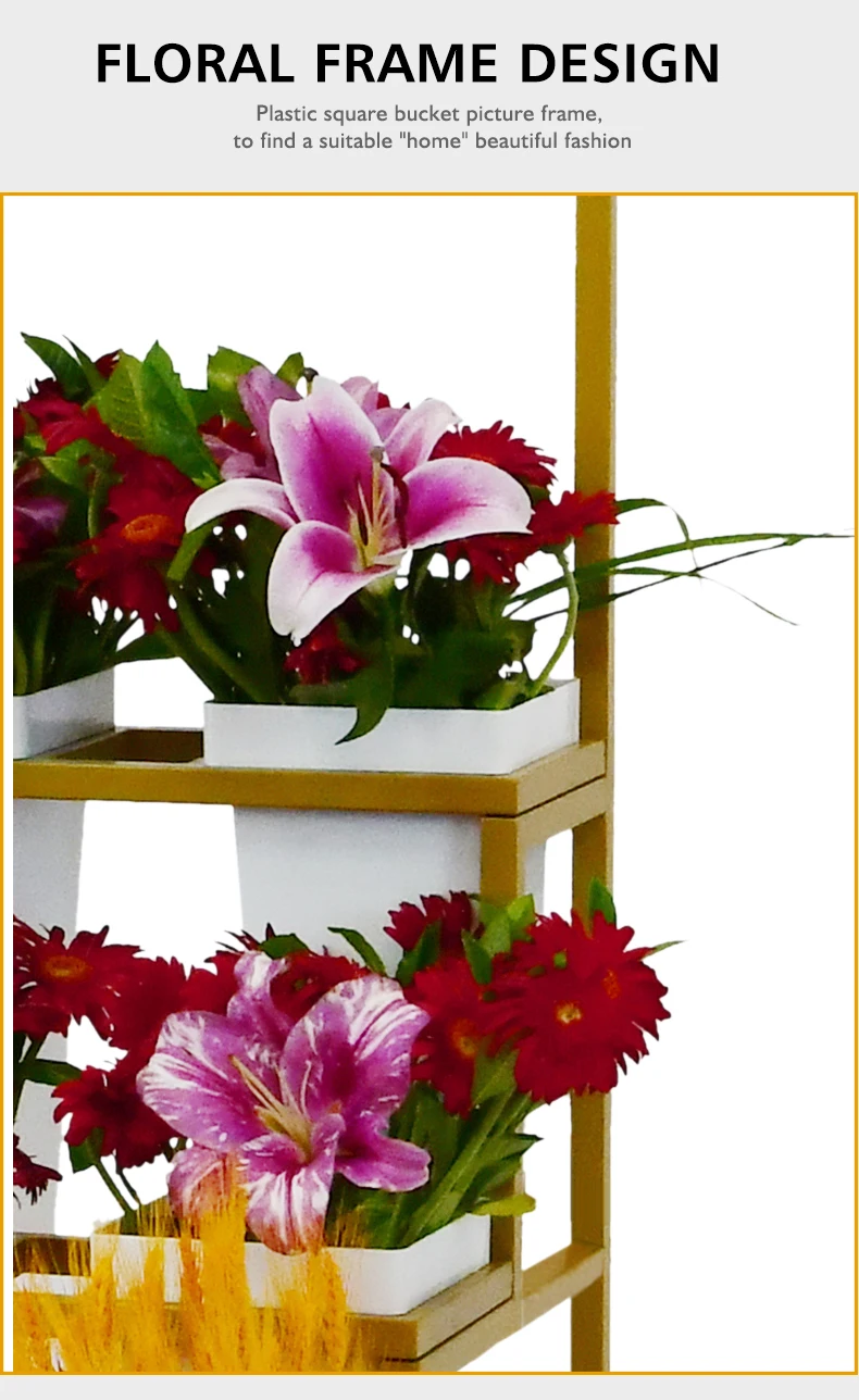 Flower Shop Flower Display Stand - 4 Layer Decorative Rack