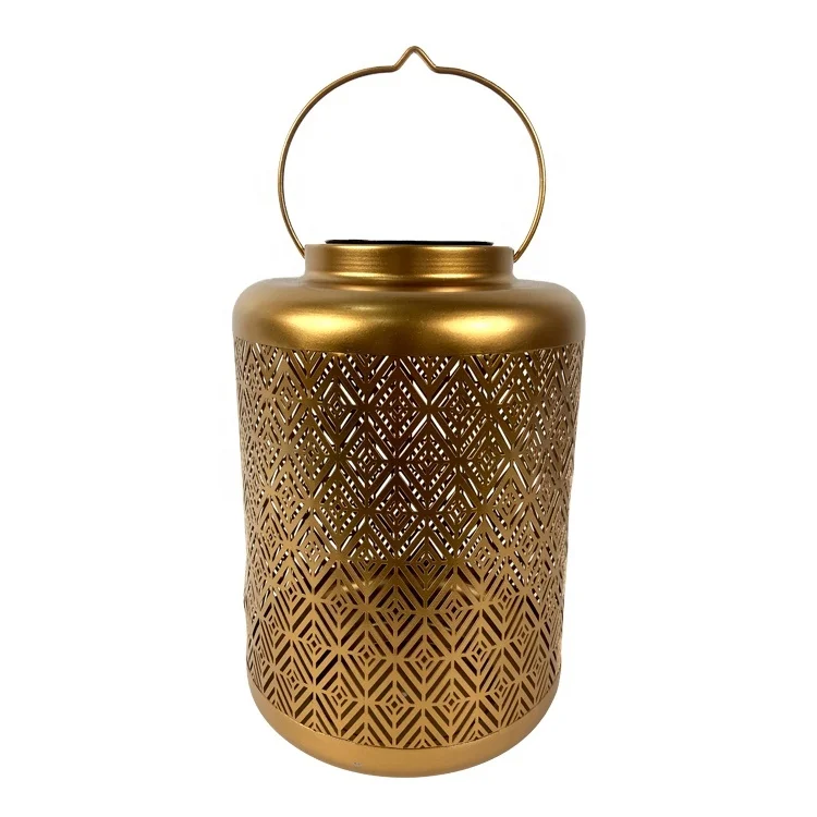 Factory New Design Ip44 Outdoor Metal Round Large Lanterns Golden Color ...