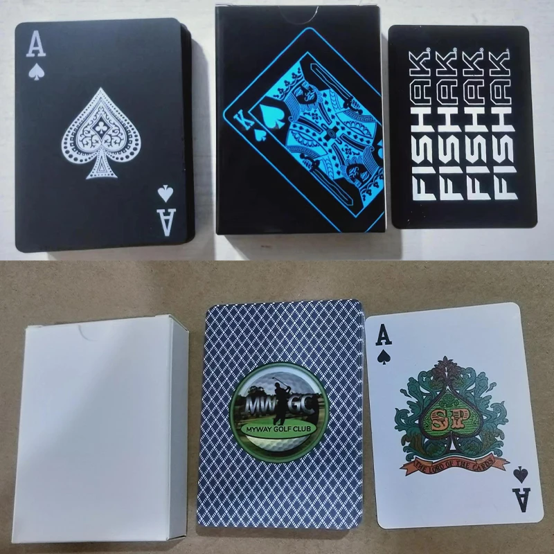Custom Logo PVC Plastic Waterproof Playing Cards Poker Deck