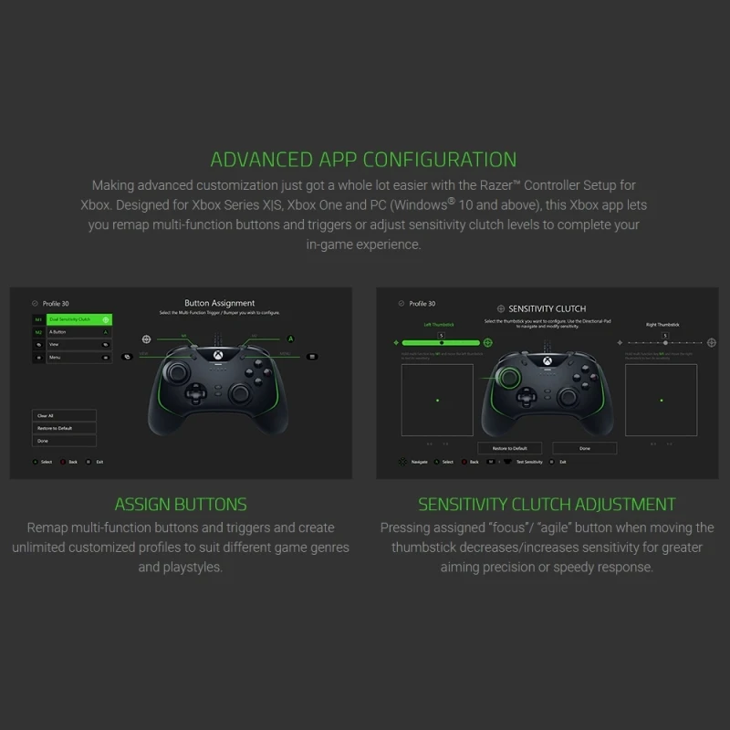 Gamepads Original Razer Wolverine V2 Mechanical Custom Button Game ...