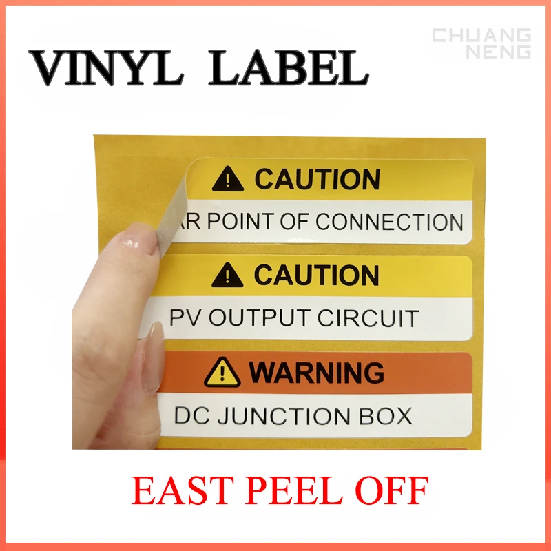 Warning Label Hazardous Voltage Safety Warning Stickers High Voltage ...