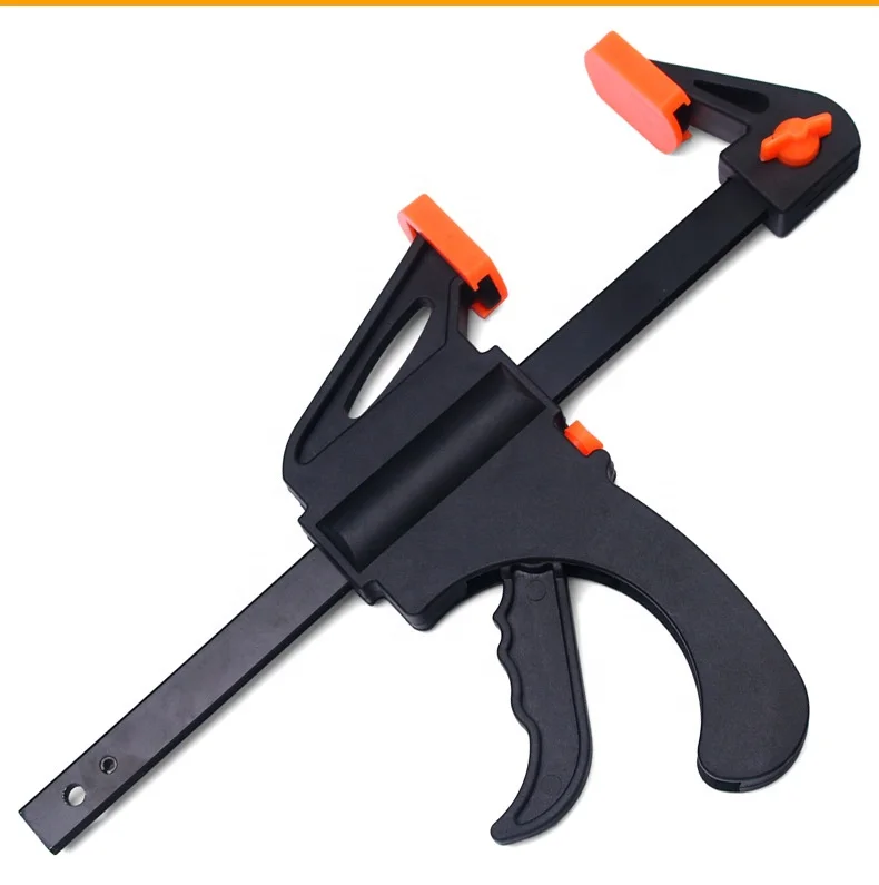 Woodworking Bar F Clamp Clamps Grip Ratchet Quick Release Fixed Home ...