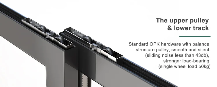 90 Degree Corner Linkage Slim Aluminum Sliding Glass Door for House ...