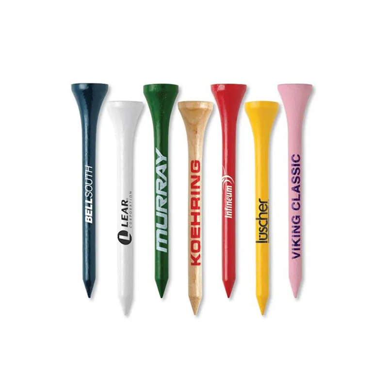 OEM High Quality Golf Wooden Bamboo Tees with Custom Logo