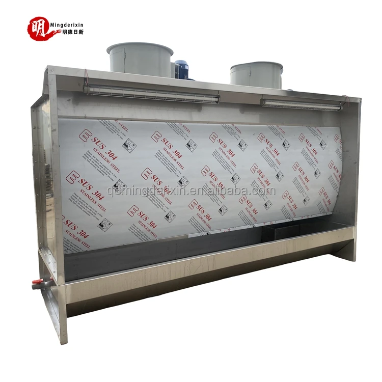 For Liquid Painting SUS Stainless Steel Water Curtain Painting Booth ...