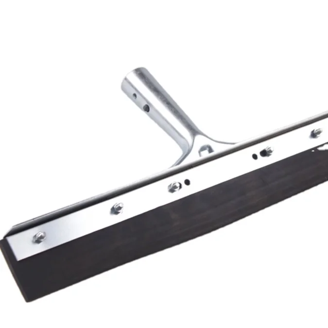 Straight floor Notched Serrated Gray EPDM Rubber Squeegee in Steel ...