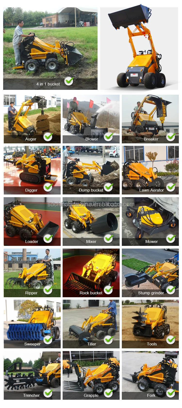 Mini Skid Steer Loader - High Efficiency & Versatility