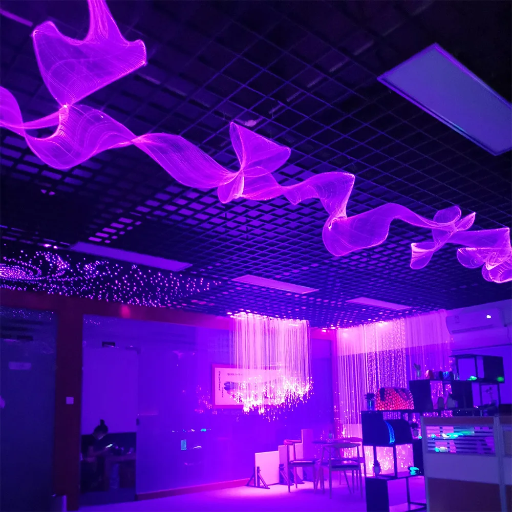 Twinkle LED Fiber Optic Mesh Lights - Fibre Optical Fabric Netting Kits ...