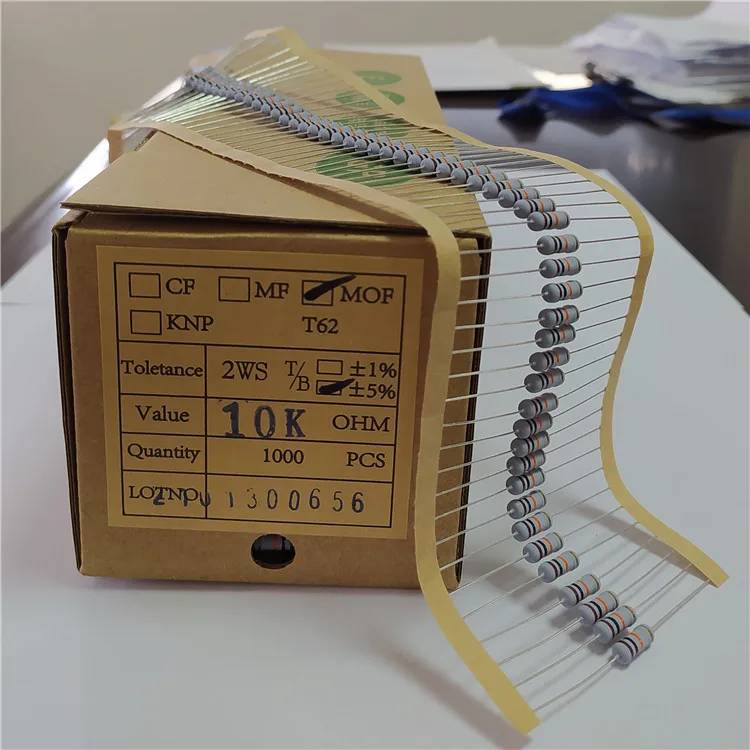 Most Popular Metal Oxide Film Resistor Mof Resistencia Electrica 1w 2w ...