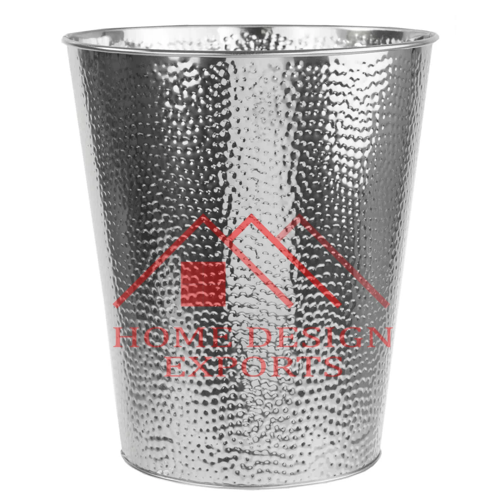 Decorative Iron Waste Bin With Custom Logo & Iron Handle & Wooden Grip ...