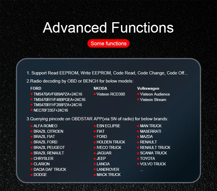 Obdstar Mt200 Vehicle Diagnostic Tools Auto Obd2 Code Scanner Wireless ...