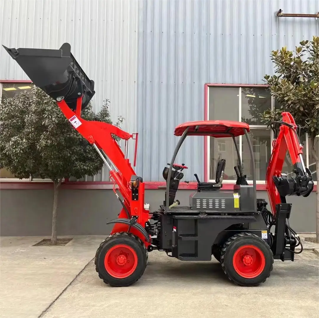 TH10-50 Mini Retroexcavadora Backhoe Loader Mini Towable Backhoe ...