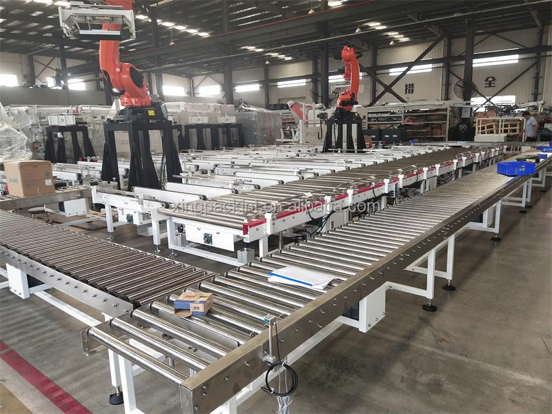 Case Erector Packer Sealer Weighing Sorting Conveyor Palletizer Pallet ...