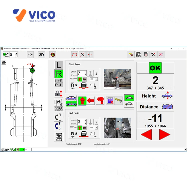 Vico Hot Selling 3D Car Measuring System - Auto Body Calipre
