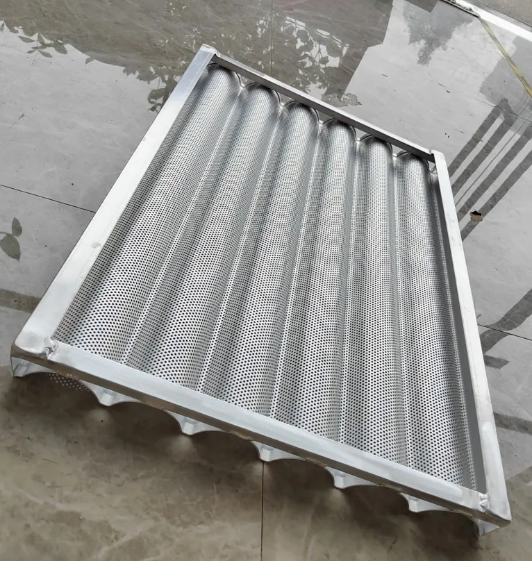 6 Rows French Bread Mold Perforated Baguette Tray 18*26 Inch