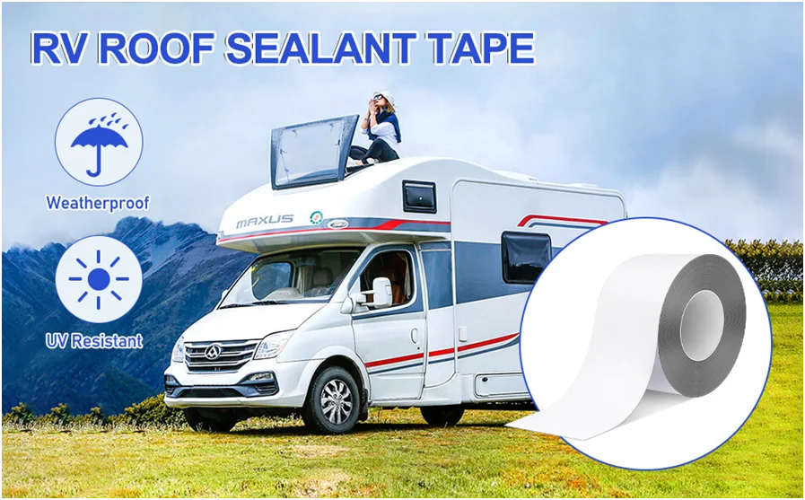 Waterproof Rv Motorhome Metal Roof And Leak Repair Tape Butyl Rubber ...