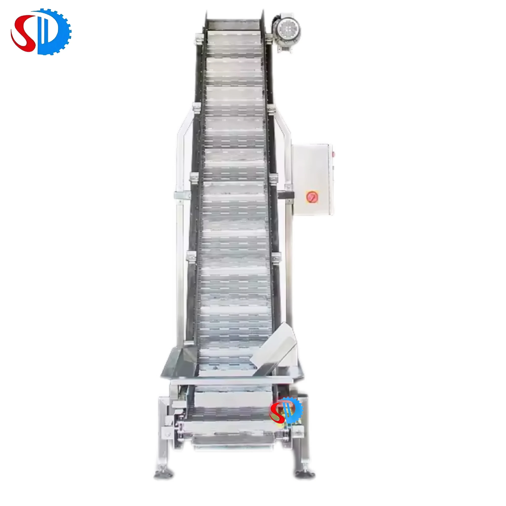Bucket Elevator Lifting Belt Conveyor Automatic Inclined Conveyor Belt ...