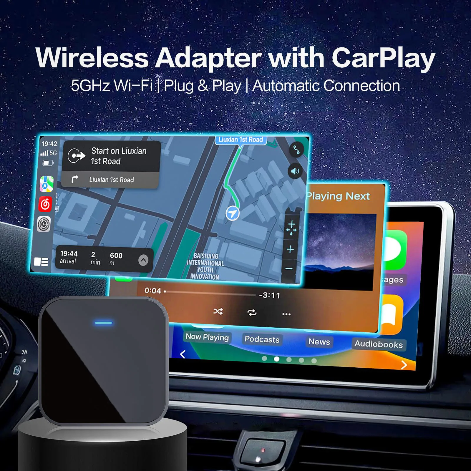 Universal Wireless Carplay Ai Box Carplay Android Box For Apple Car Play Car Multimedia Play ...