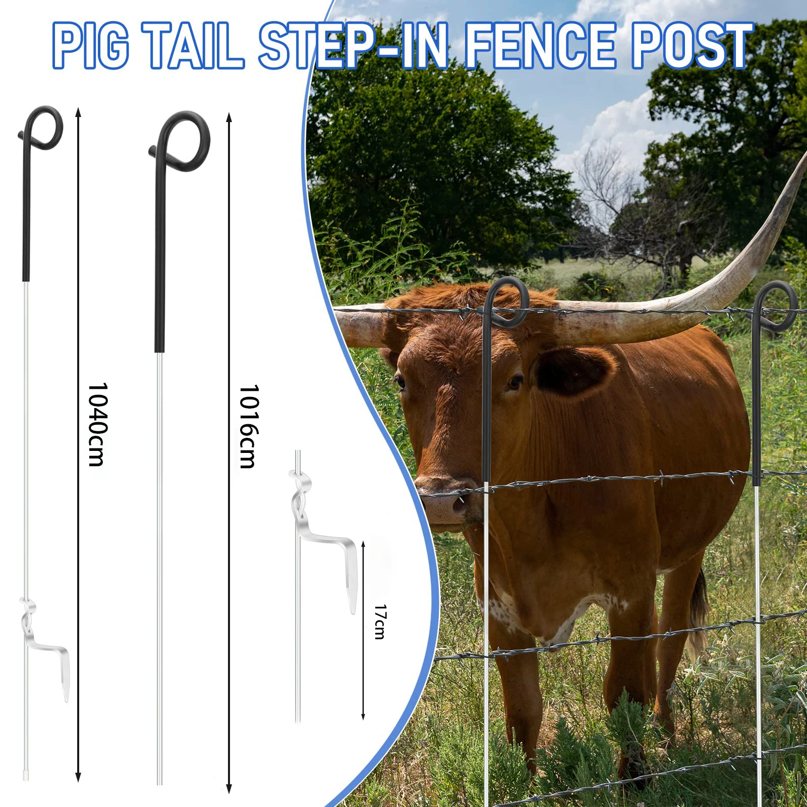 Pigtail Electric Fence Post Pig Tail Fence Post Pigtail Post| Alibaba.com
