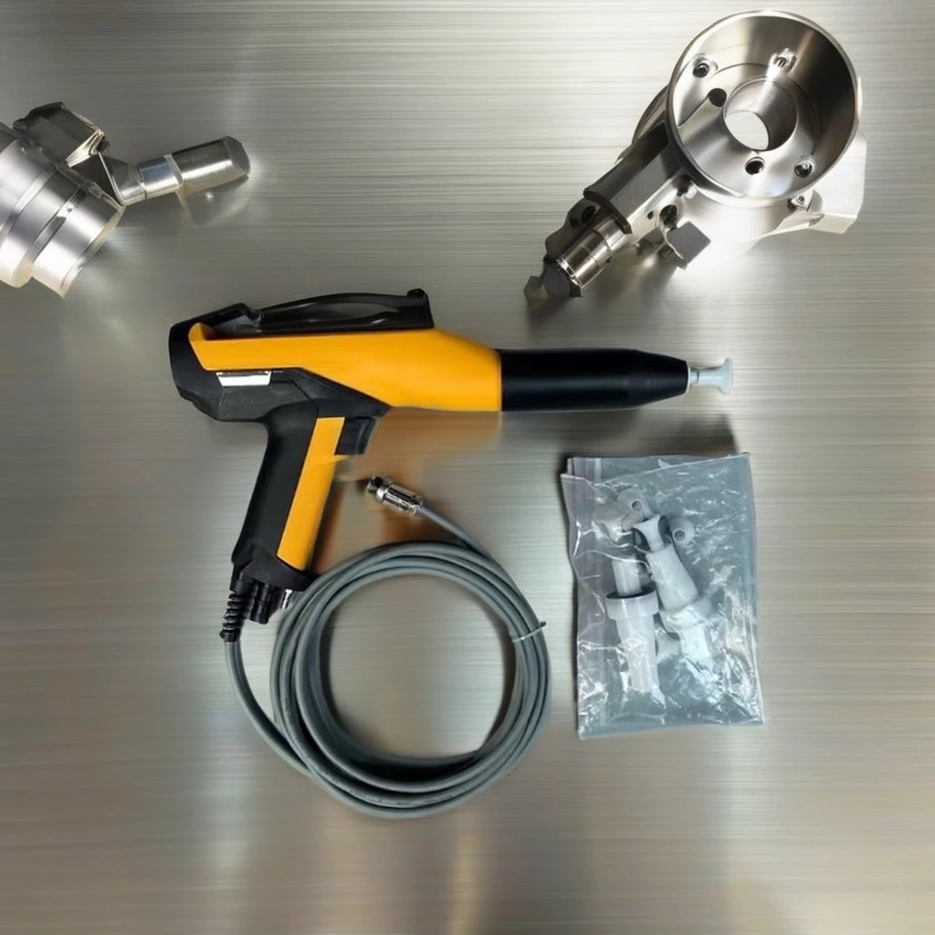 Steel Substrates Powder Coating Gun with Electrostatic Powder Coating ...