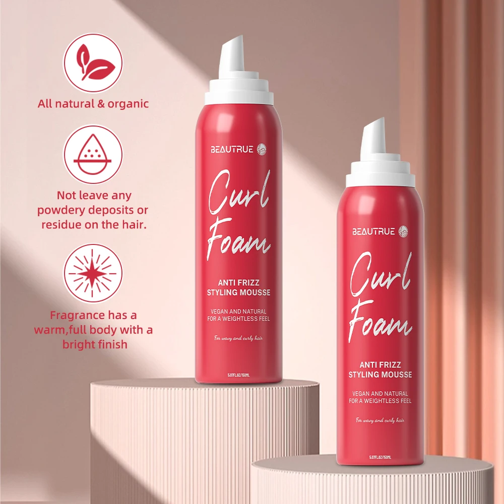 Alibaba.com: BEAUTRUE Natural Curly Mousse Hair Styling Foam, Anti ...