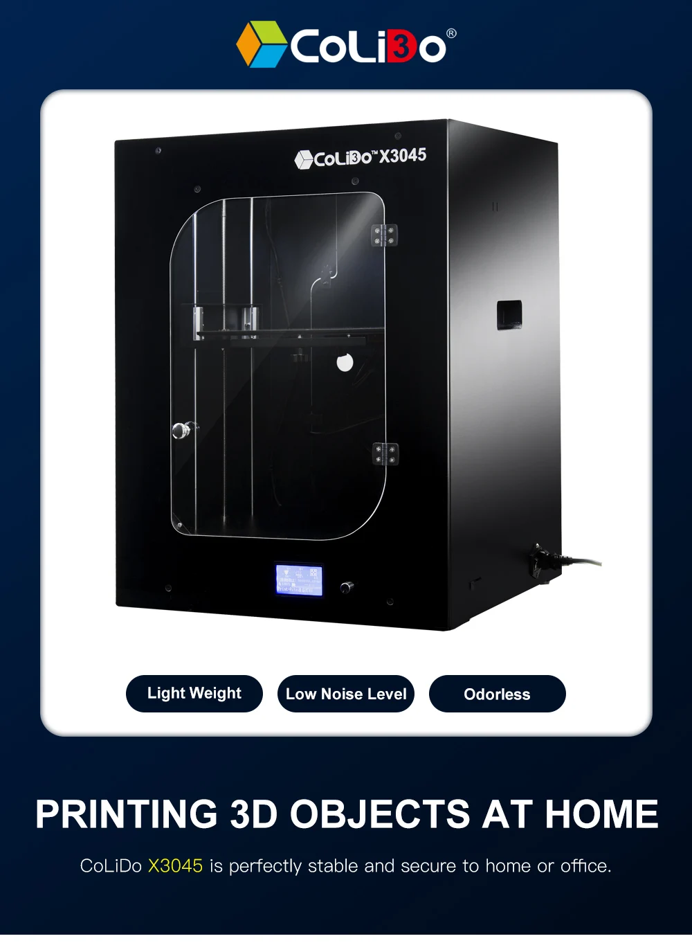 Colido X3045 Fdm Metal 3d Printer 300x300x450mm - Oem | Wholesale