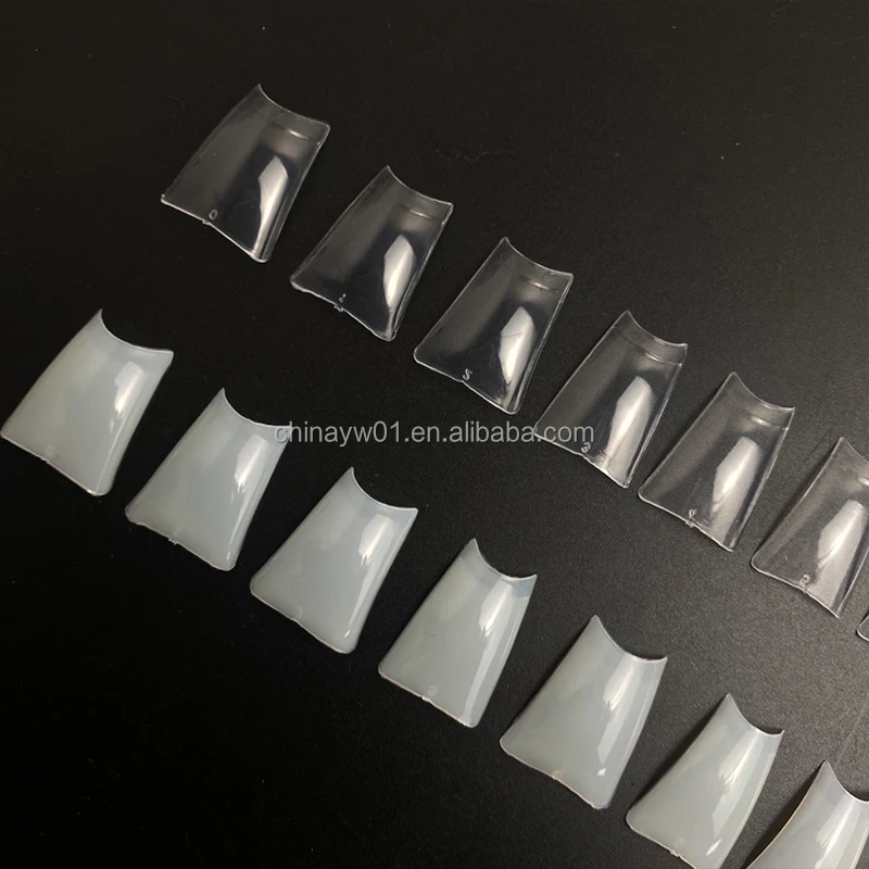 2023 Newest Trend Duck Flare Finger False Nail Tips Extension French ...