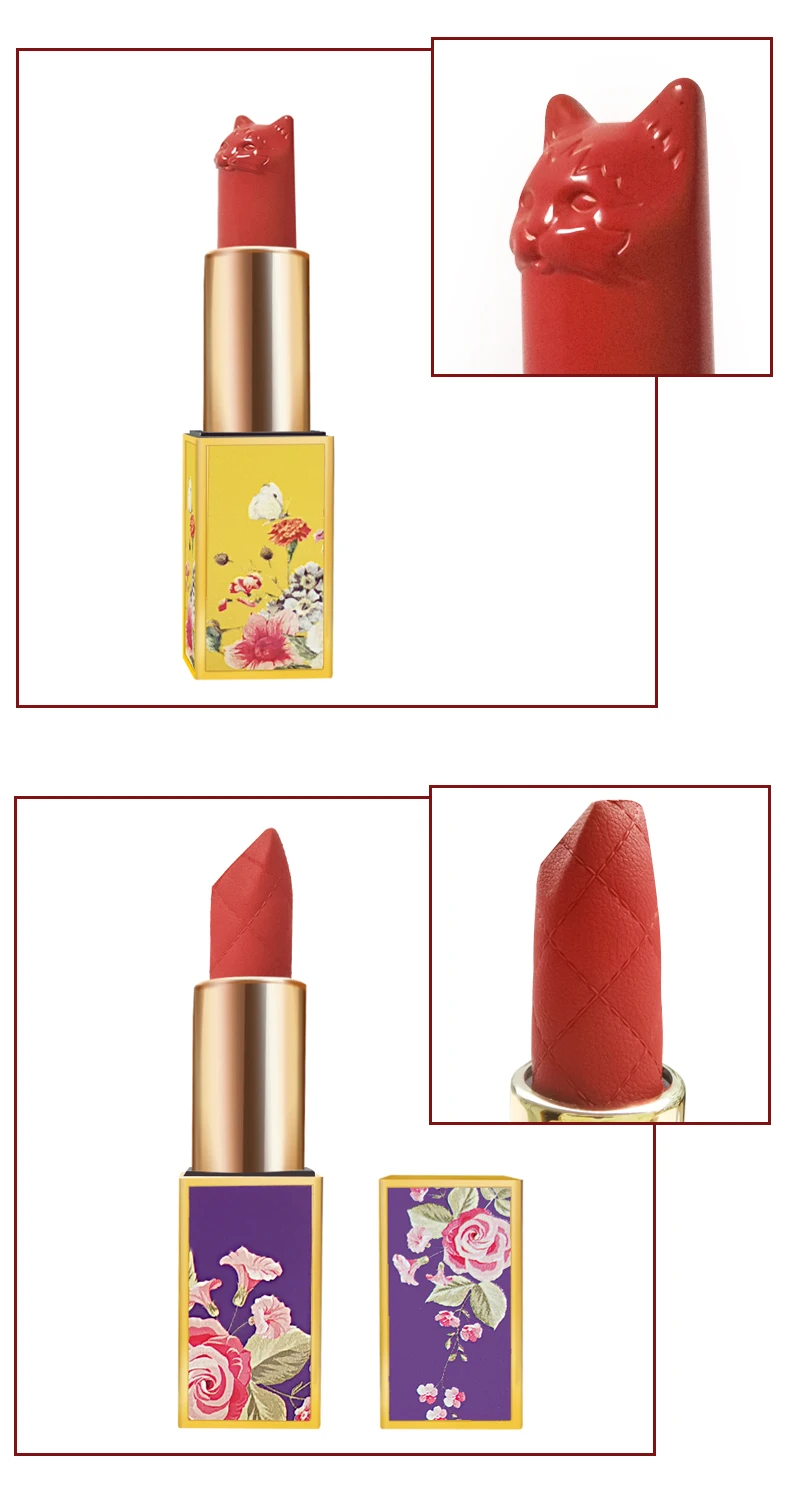 2023 Custom China Style Carving Lipstick Embossed Single Lipstick Dummy ...