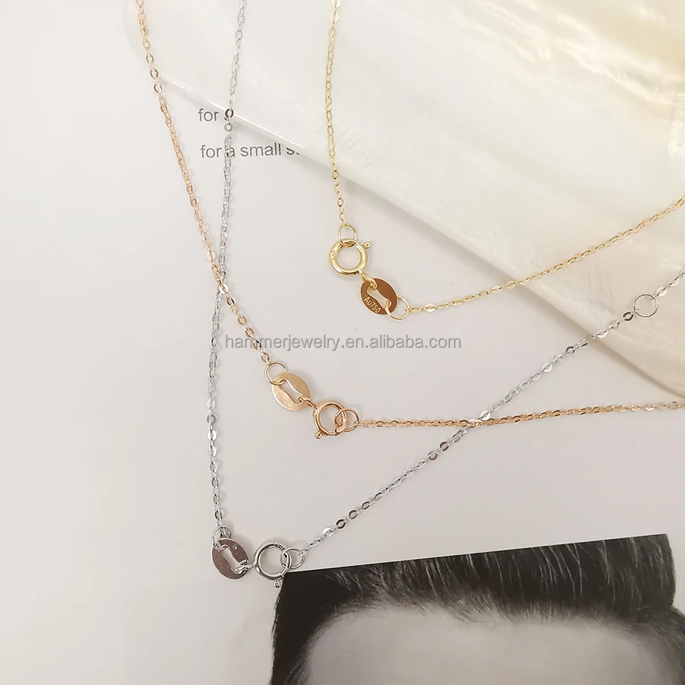 Wholesale Light Weight Chain Women Necklace - 9K, 14K, 18K Gold