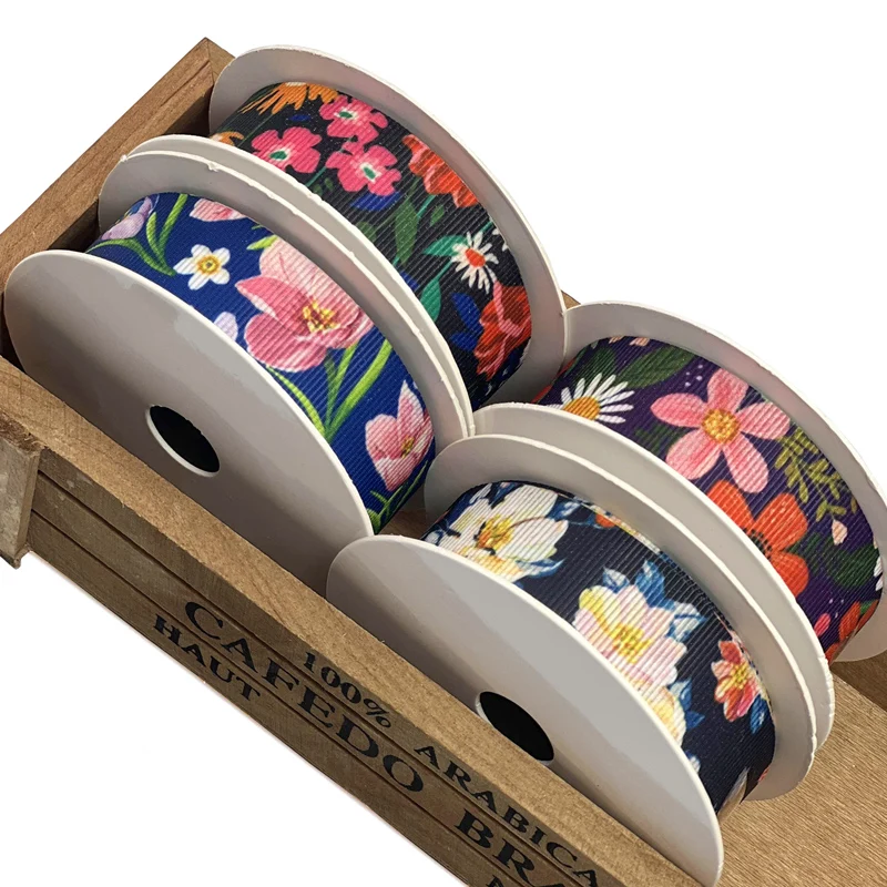 Sunjoy Custom Printed 100% Polyester Designer Grosgrain Ribbon Roll ...