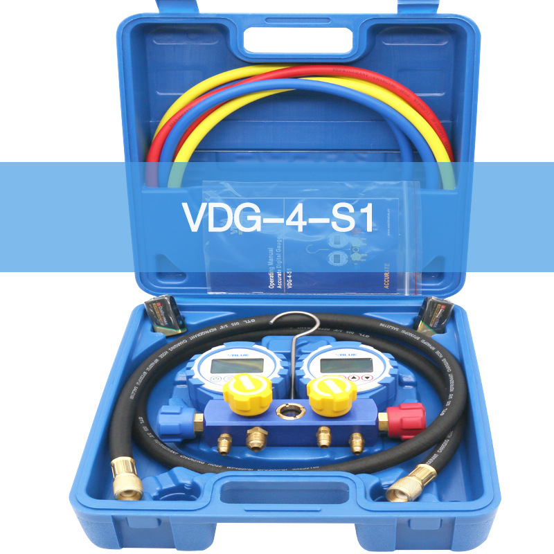High Quality VALUE Manifold Gauge for r22 r32 r410 r134a VDG-4-S1 ...